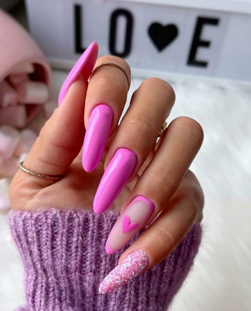 35+ February Nails Ideas Valentines Day - Emerlyn Closet