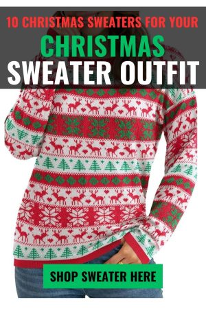 10 Festive Christmas Sweaters For Christmas Sweater Outfit - Emerlyn Closet